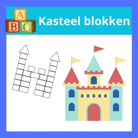 Kasteel blokken bouwen - Annerie Schrijft